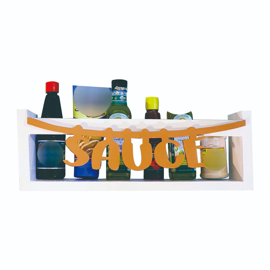 KAYU HIASAN DINDING Prima Shabby Craft Wall Hanging Wooden Sauce Rack ...