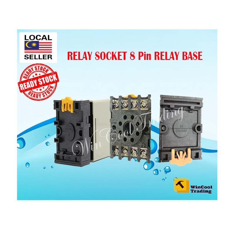 Relay Socket / Relay Base / Timer Socket / Flush Mounting Base 8 Pin ...