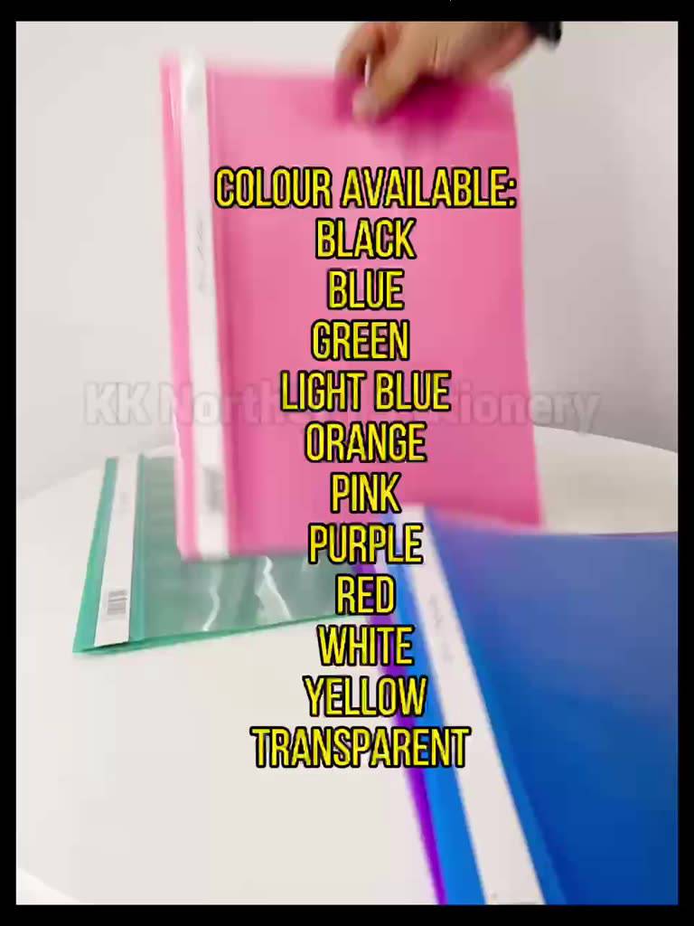 PVC A4 Report File Extra Thick A4 Management File Folder Colour Plastic ...