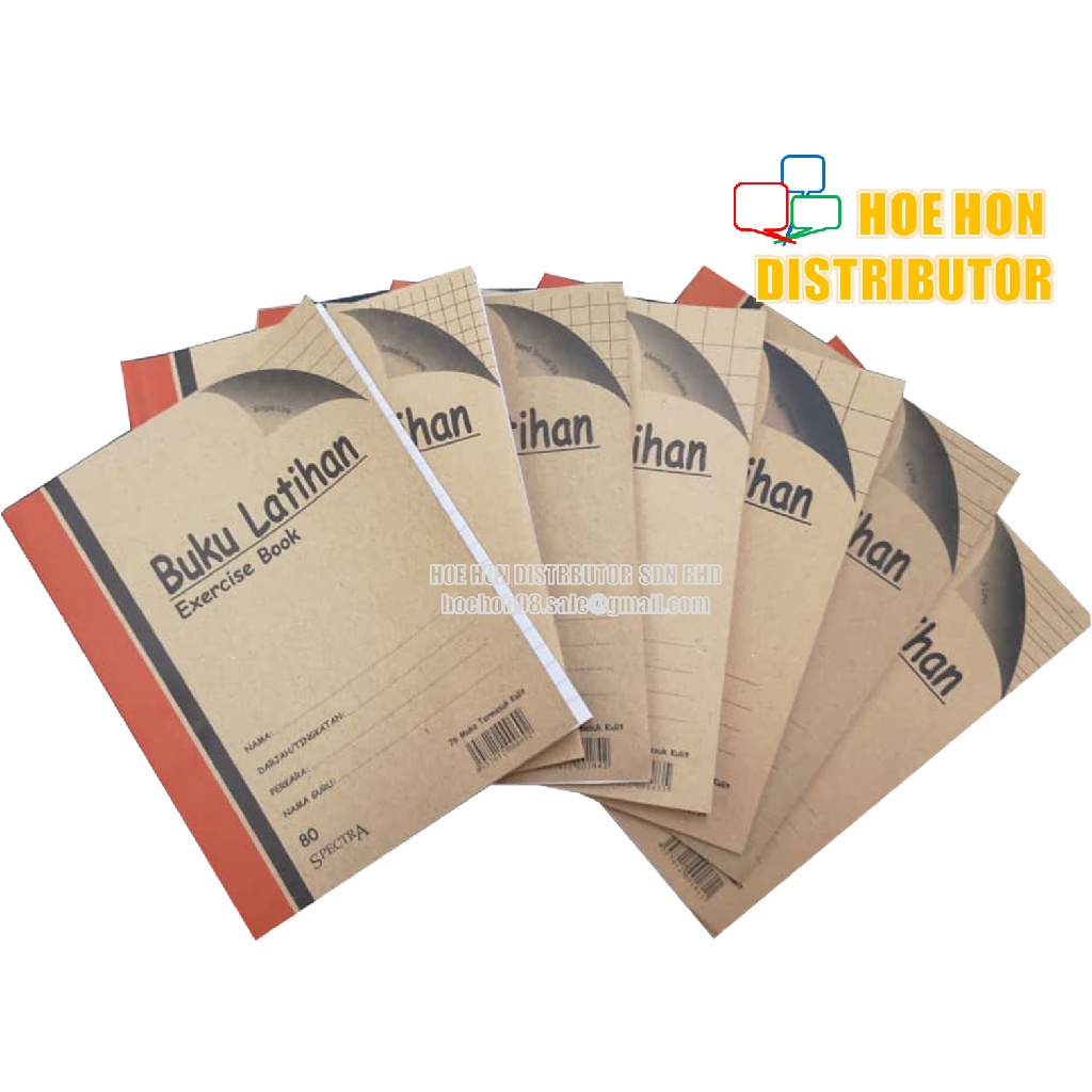 Kraft Paper Buku Latihan F5 Exercise Book 1pc 40 Pages Single 2 3 4 ...