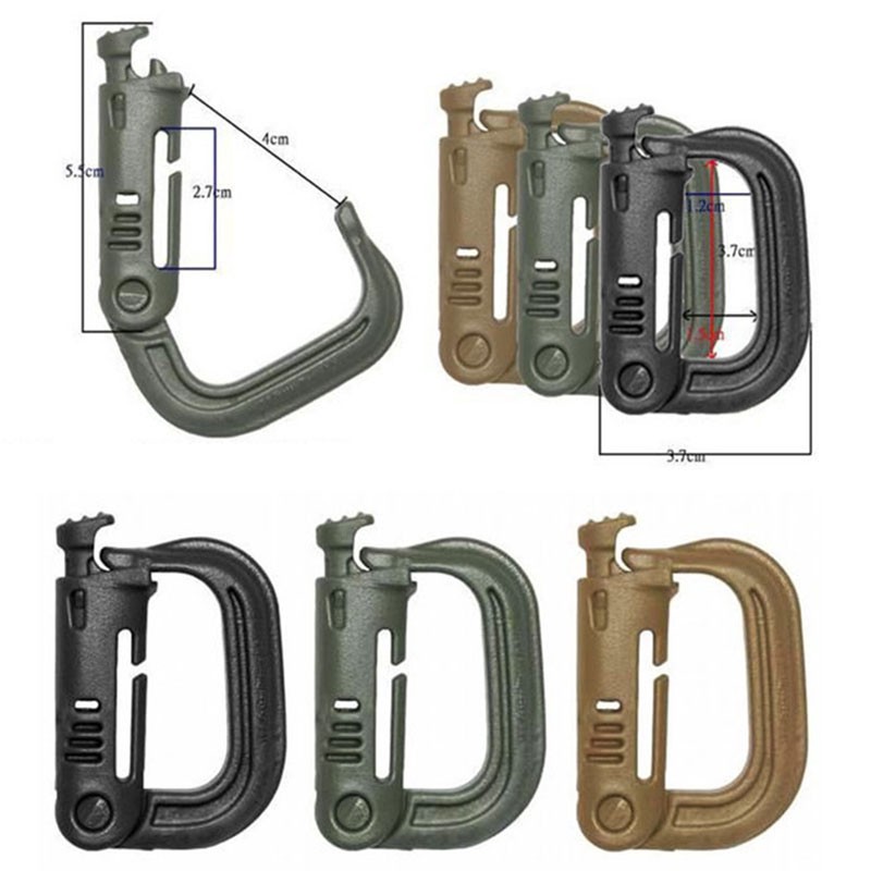 ITW GRIMLOC safety buckle Tactical hooks Carabiners D-type backpack ...