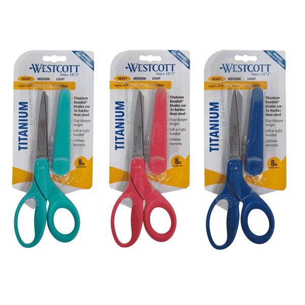 Westcott (Westcott) Titanium Bond 8 Inch Scissors With Cover. | Shopee ...