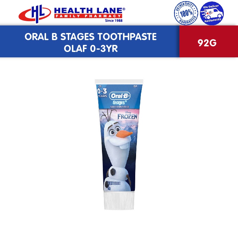 ORAL B STAGES TOOTHPASTE - OLAF 0-2YR (92G) | Shopee Malaysia