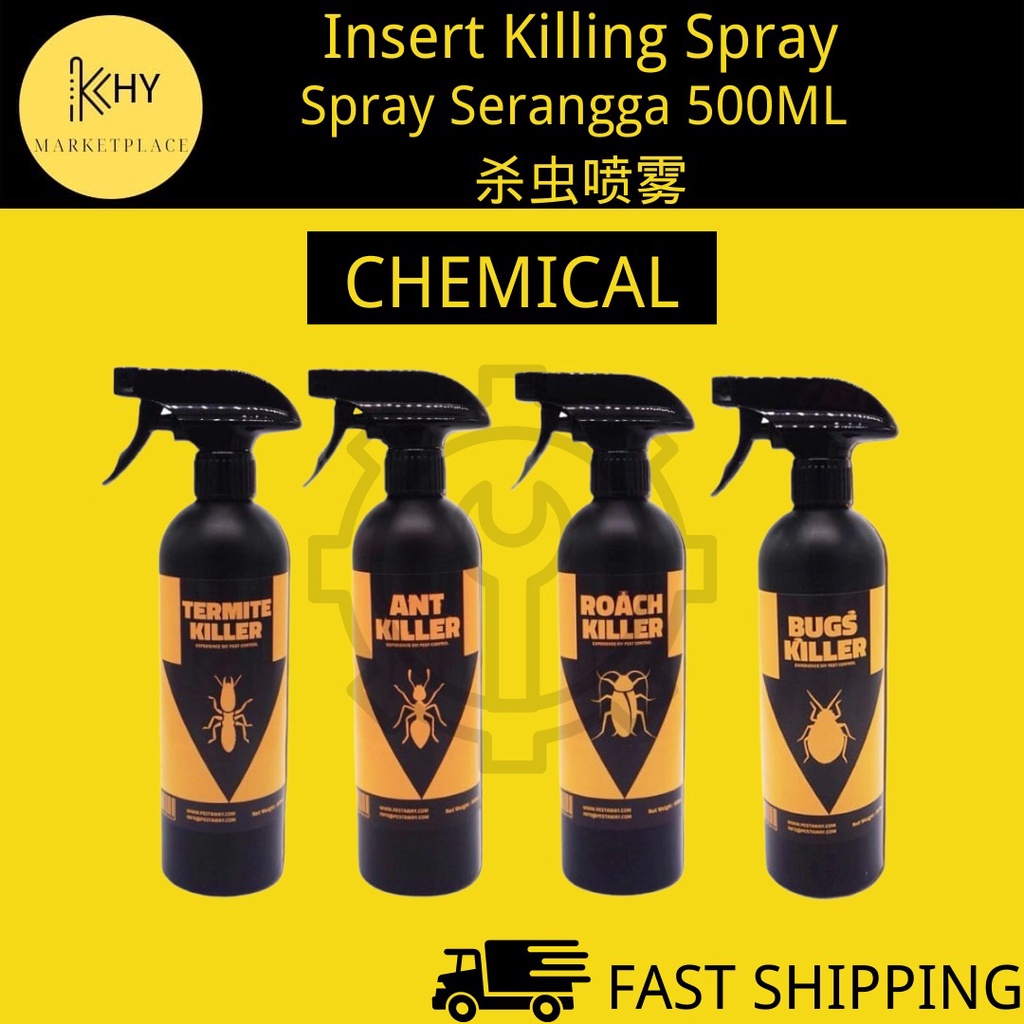 Insert Killing Spray / Spray Serangga 500ML ( TERMITE,ANT,COCKROACH,BED ...