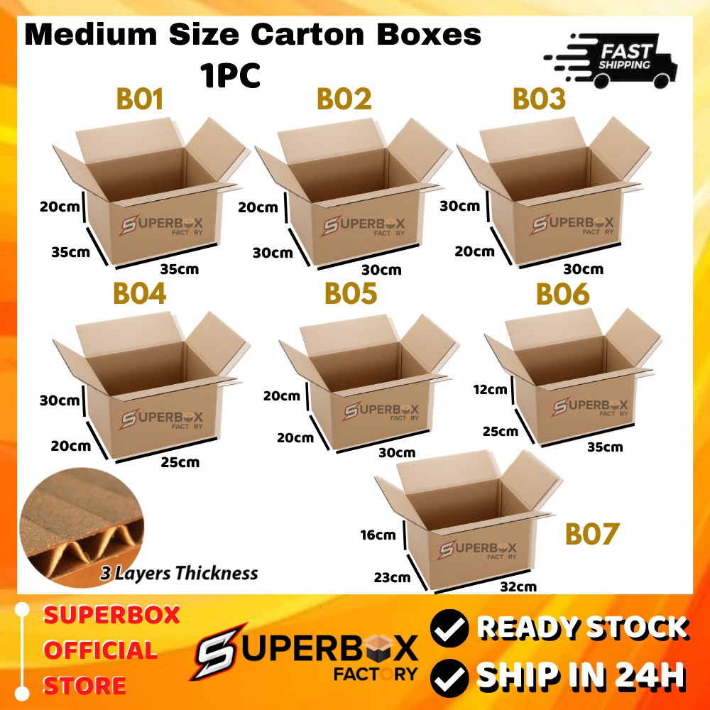 Wholesale (1pc) Packing Box Packaging Box Carton Box Corrugated Kotak ...