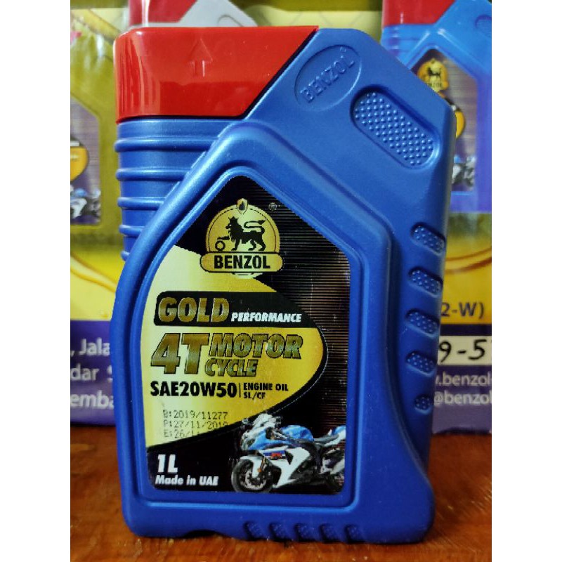Engine Oil BENZOL GOLD PERFORMANCE Motorcycle | Shopee Malaysia