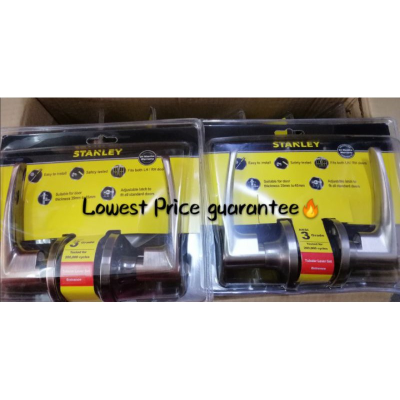 🔥(ORIGINAL) Stanley Door Tubular Lever Set | Shopee Malaysia