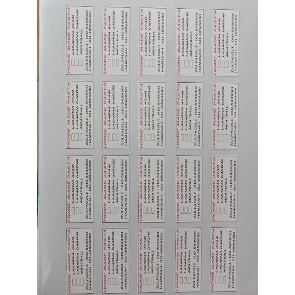 Waterproof Label Sticker | Shopee Malaysia