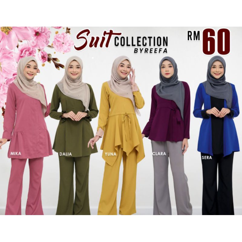 🌸 Suit Collection by Reefa 🌸 Fashion Blouse dan Palazo Pants Muslimah 🌸 ...