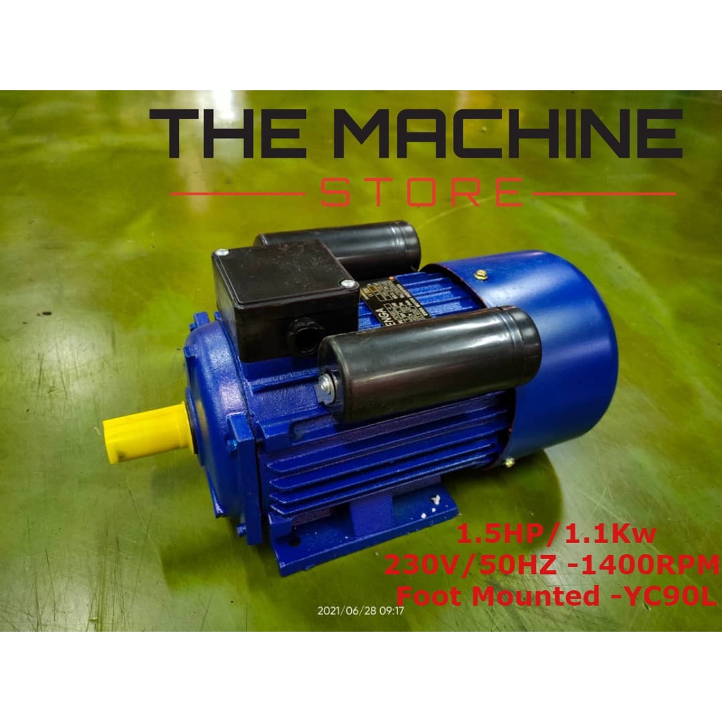 ENGA /Nozzo YC 1.5 HP 1.1KW Electric Induction Motor Single phase YC90L ...
