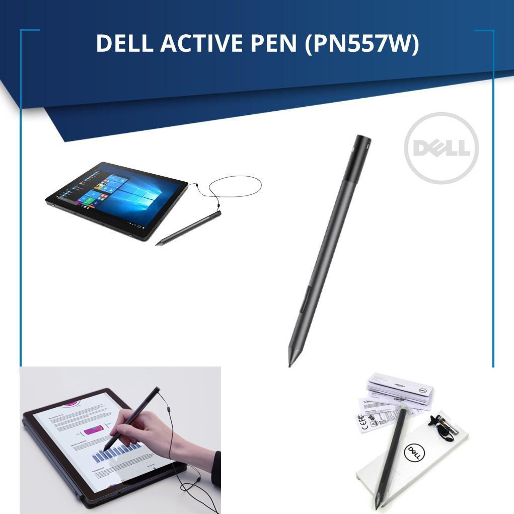 Original Dell Active STYLUS Pen PN557W Latitude 5285 5289 7285 7389 5290 7390 XPS13-9365 5300 ...