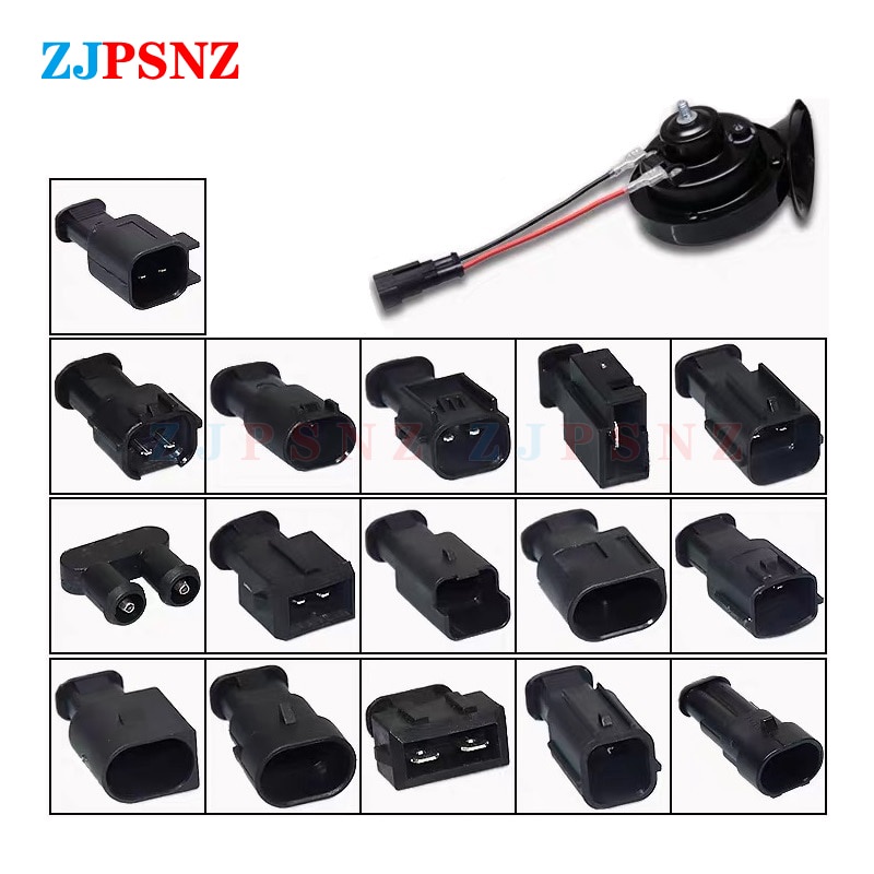 LY 2Pcs Car Horn Plug Universal Snail Horn Socket Dedicated Horns ...