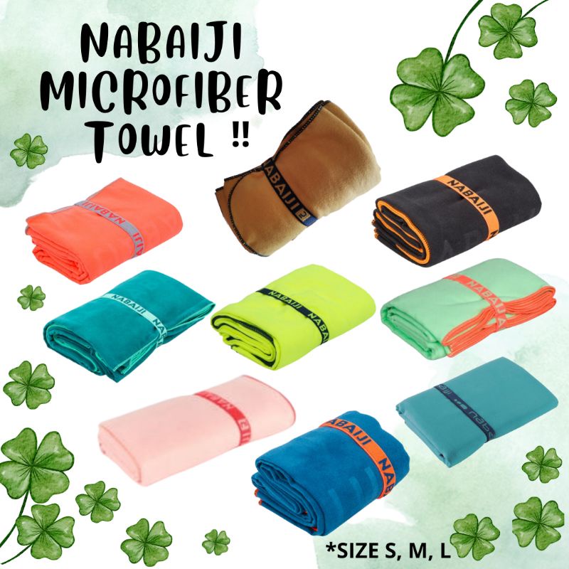 Decathlon Nabaiji Microfiber Towel - Tuala Mandi Travel Size S, M, L ...