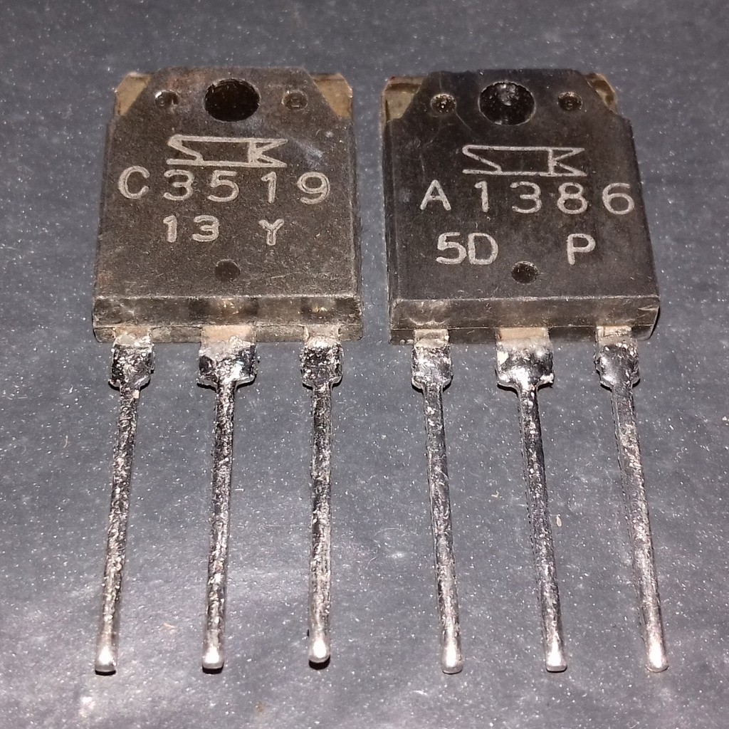 (RD065) 2SA1386 A1386 2SC3519 C3519 TO-3P PNP NPN POWER TRANSISTOR ...