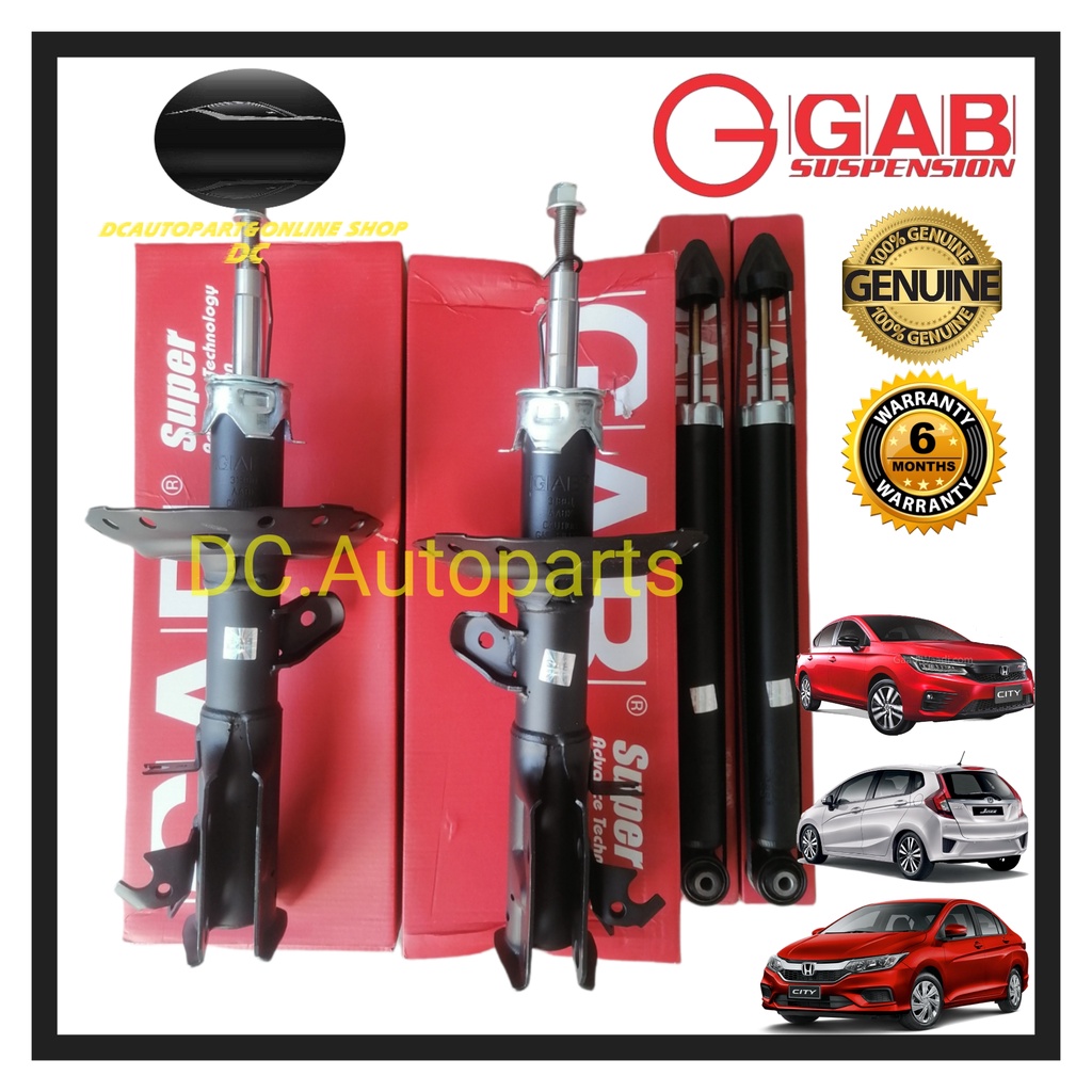 ORIGINAL GAB SUPER PREMIUM ABSORBER HONDA CITY T9A GM6 / TOO JAZZ T5A BRV 2014 - 2022 FRONT OR ...