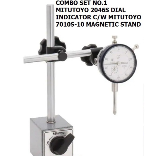 Mitutoyo Dial Indicator Lug Back 10mm With Magnetic Stand ( MITUTOYO 2046A) | Shopee Malaysia