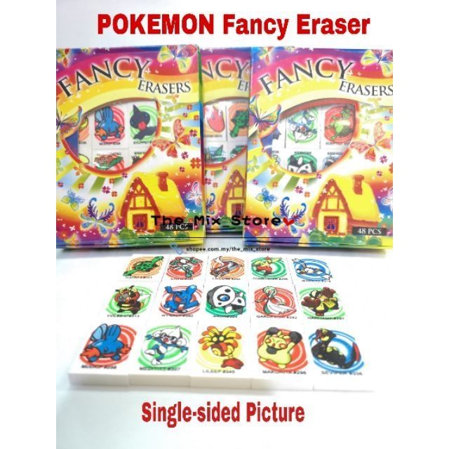 (48Pcs/Per Box) POKEMON Fancy Eraser(Ready Stock) | Shopee Malaysia