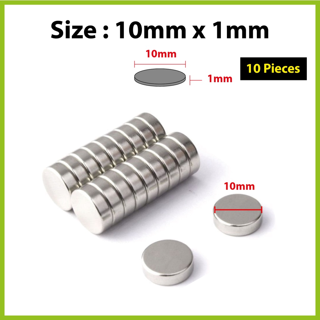 10 pcs Diameter : 10mm/12mm/15mm Neodymium strong round magnet / SUPER ...