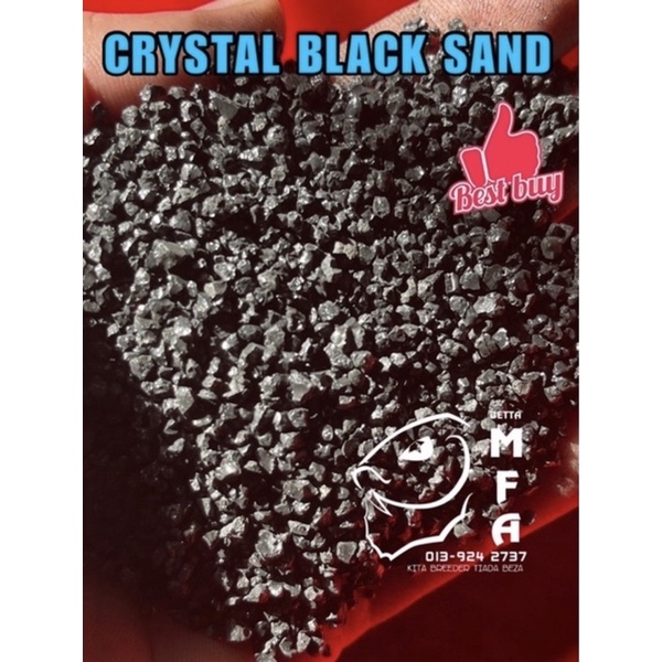 10KG PASIR HITAM BERKILAT - CYSTAL BLACK SAND | Shopee Malaysia