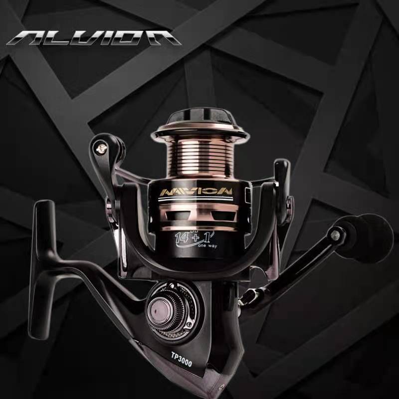 Navion Full Metal Head Fish Wheel 14+1 Clearance Wheel Sea Rod Fishing ...