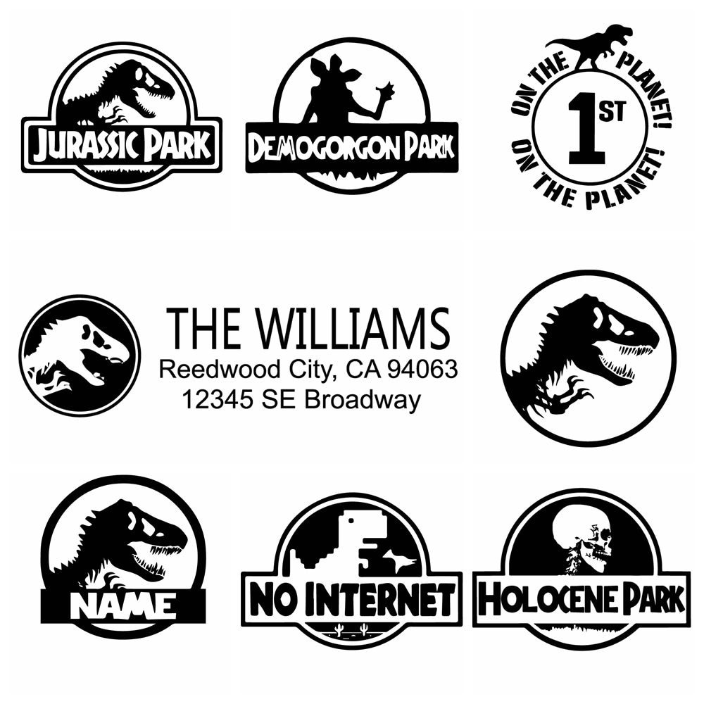 Cool Design Dinosaur Jurassic Park Car Stickers And Decals On The Cars ...