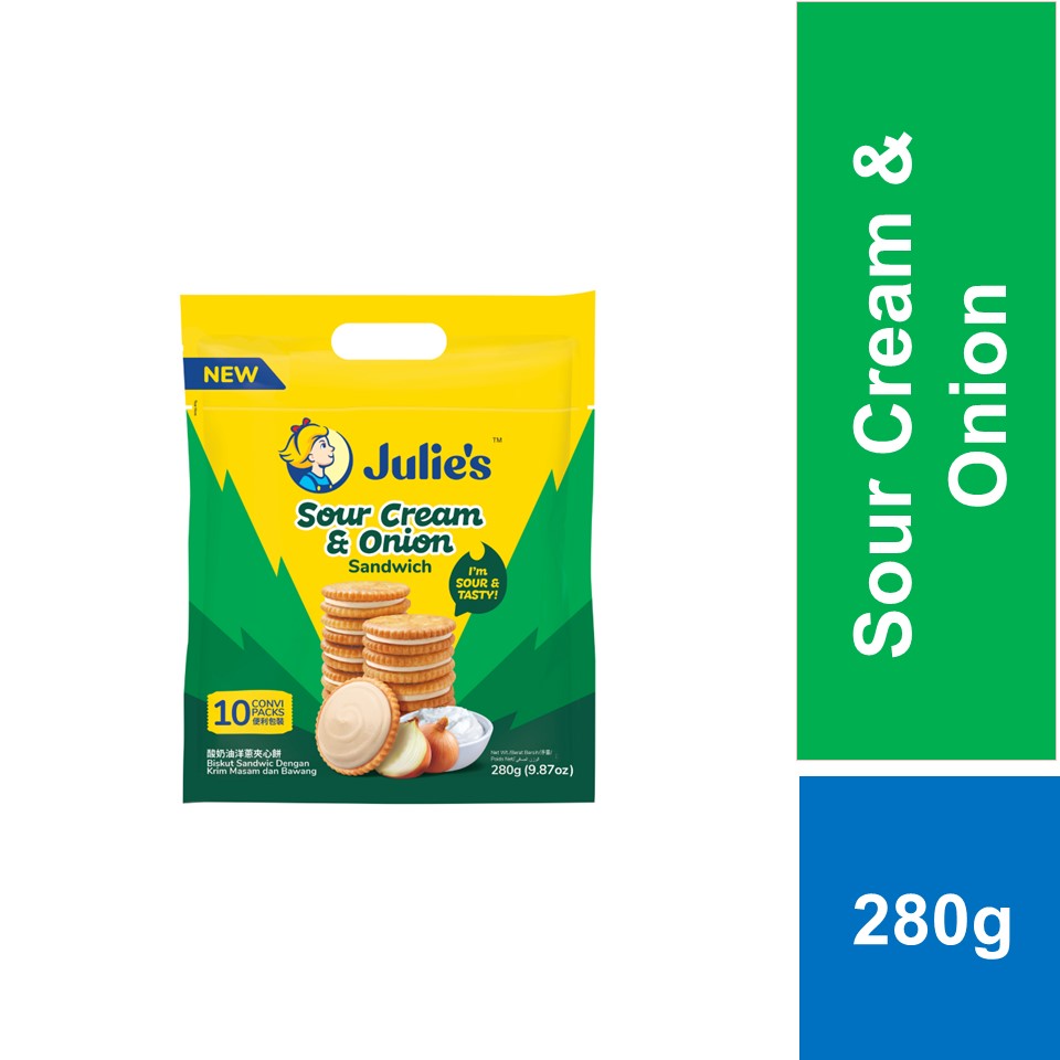 Julie's Sour Cream & Onion Sandwich 280g | Shopee Malaysia