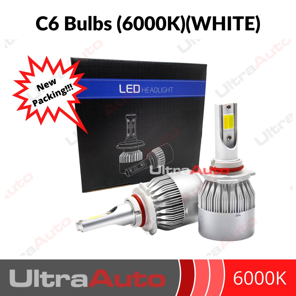 2PCS LED COB White Colour 6000K H1 H3 H4 H7 H8 H11 9006 Car Headlight ...