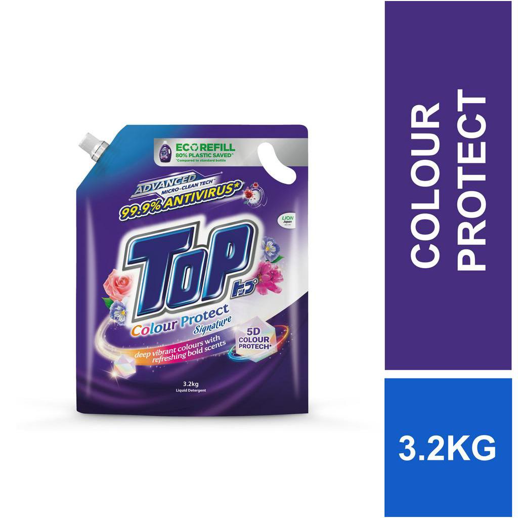 TOP Liquid Detergent Refill Colour Protect 3.2KG | Shopee Malaysia