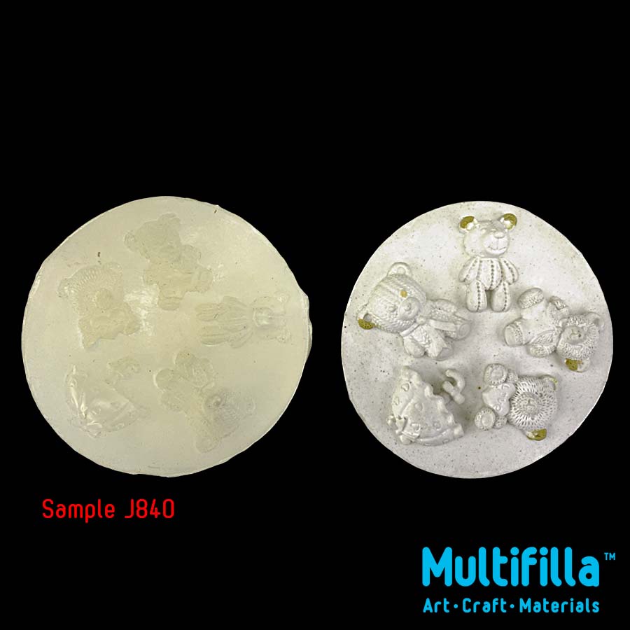 J840 Platinum Cure Silicon Rubber 250g + Catalyst 250g For Mold Making ...