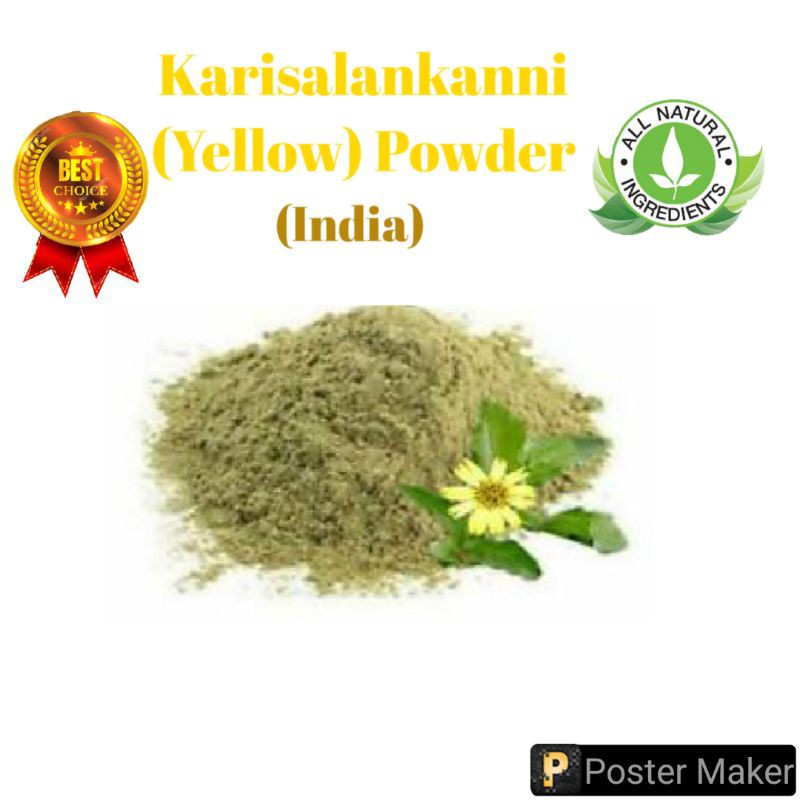 Karisalankanni (Yellow) Powder (India) 50g | Shopee Malaysia
