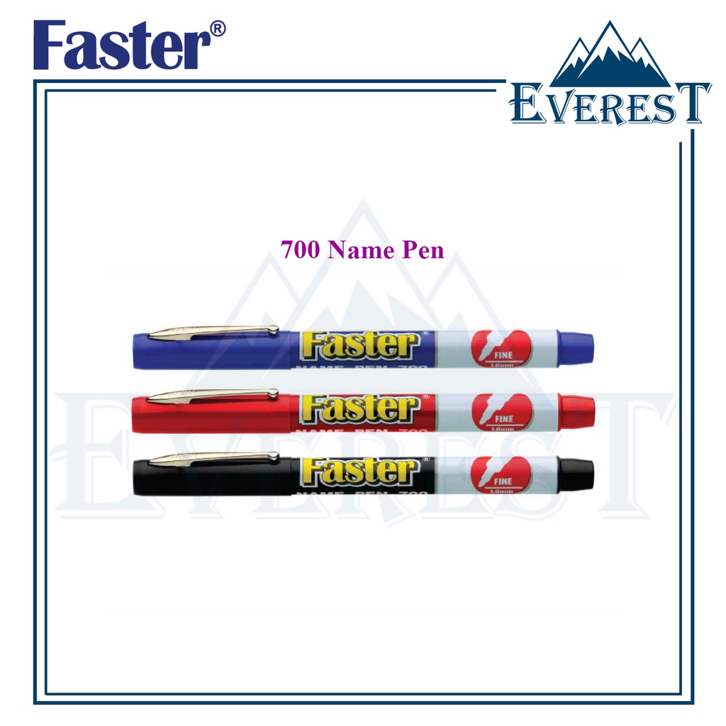 [Everest] Faster 700 Marker / Name Pen M-F-NP FINE 1.0mm Permanent ...