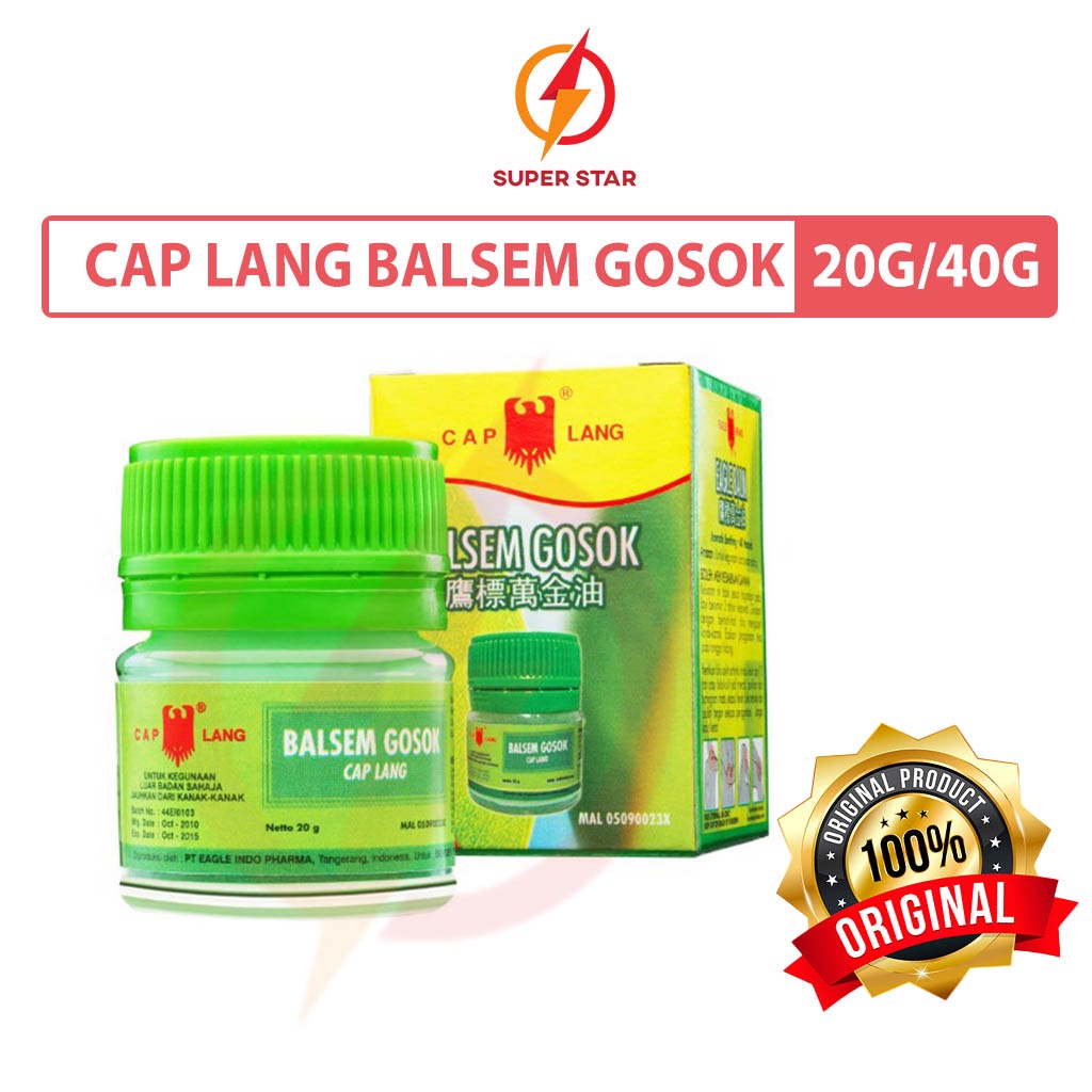 Eagle Brand Eagle Balm Cap Lang Balsem Gosok 鹰标万金油 20g/40g | Shopee ...
