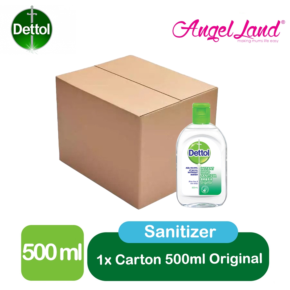 (Carton Sale) Dettol Hand Sanitiser Original 500ml x 12units | Shopee ...