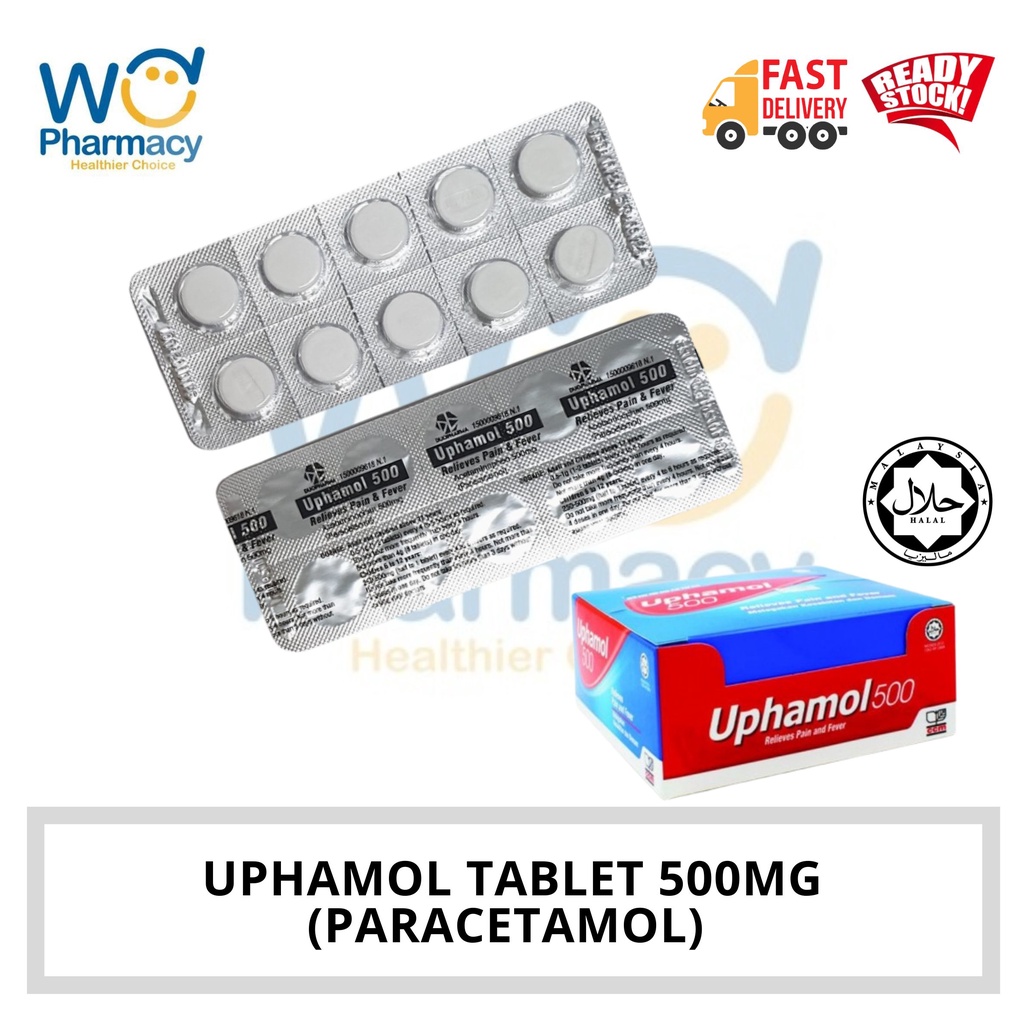 Uphamol tablet 500mg | Paracetamol / Headache / Fever | Shopee Malaysia