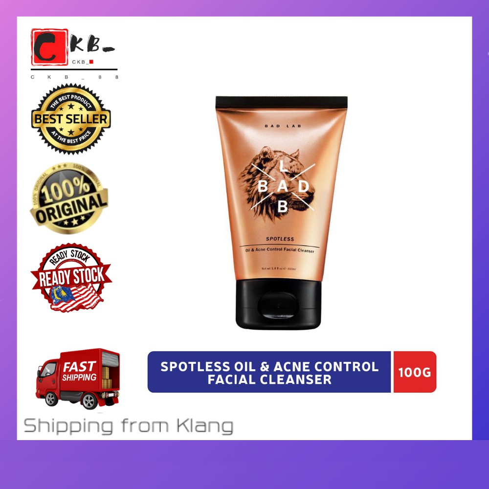 🔥Ready Stock🔥Bad Lab Spotless Oil & Acne Control Facial Cleanser (100g ...