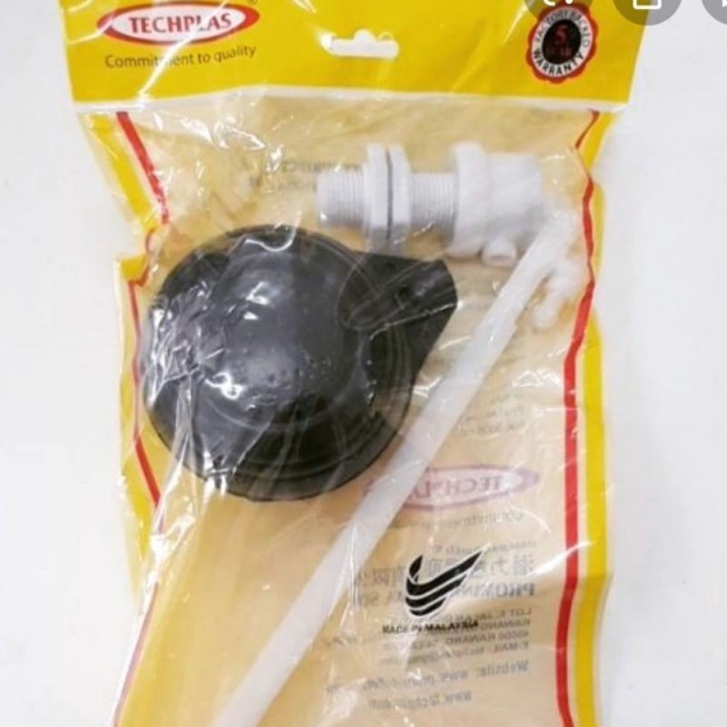 pvc toilet tangki float arm 1/2" techplas ball valve | Shopee Malaysia