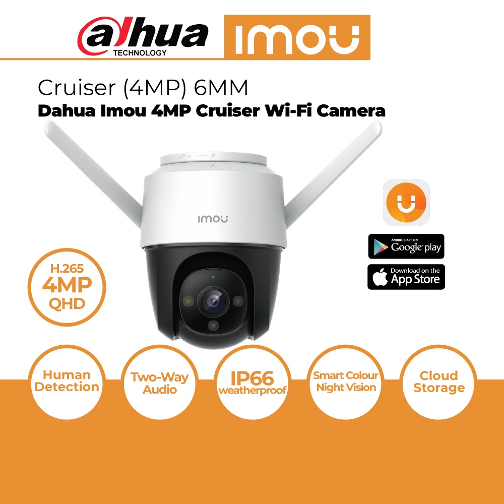 IMOU Cruiser 4MP PTZ Outdoor IP Camera Full-Color Night, 50% OFF
