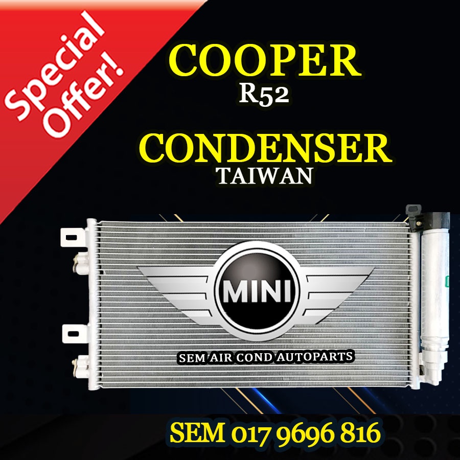 MINI COOPER R52 2002-2012 YEAR OEM TAIWAN NEW CONDENSER/ KONDENSER (CAR ...