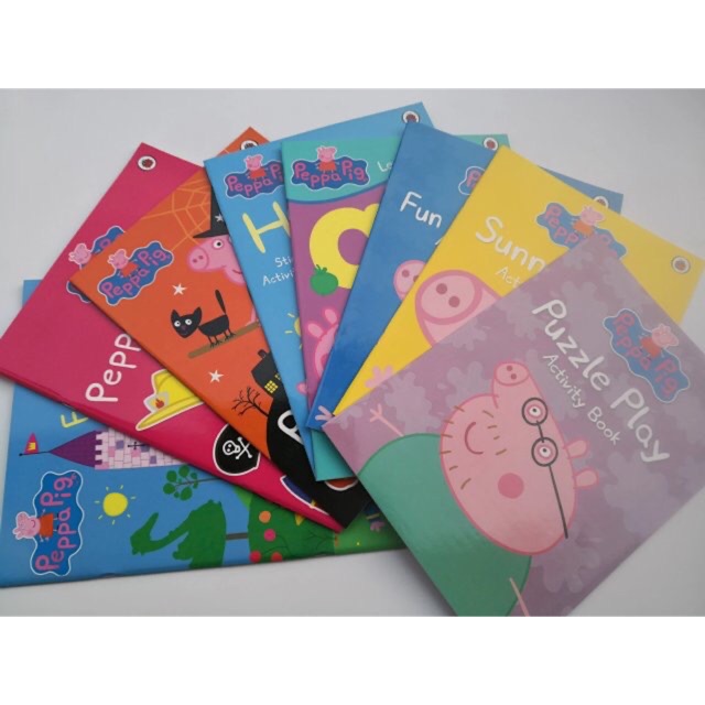 Peppa Pig Sticker & Activity Collection - 8 Books [READY STOCK ...
