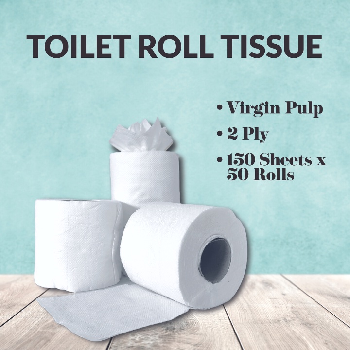 【Carton】MJHS 2Ply Toilet Paper Toilet Roll Toilet Tissue Bathroom ...