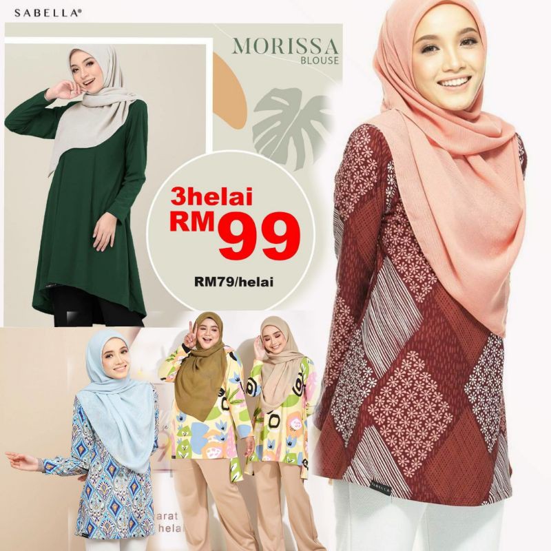 🔥READY STOCK🔥BLOUSE ELDA / MORISSA / KATE / MORRA / DELYSHA / BLOUSE ...