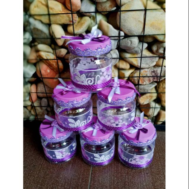 Balang kuih raya yang sudah siap dideko 1 set 6 pcs | Shopee Malaysia