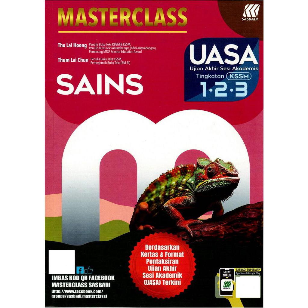 [ADM] BUKU RUJUKAN : MASTERCLASS UASA KSSM TINGKATAN 1.2.3 -SASBADI | Shopee Malaysia