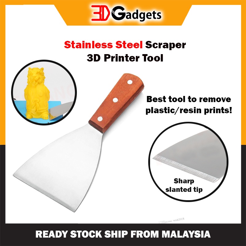 Stainless Steel Scraper 3D Printer Tool 3D Prints Removal Spatula Resin ...