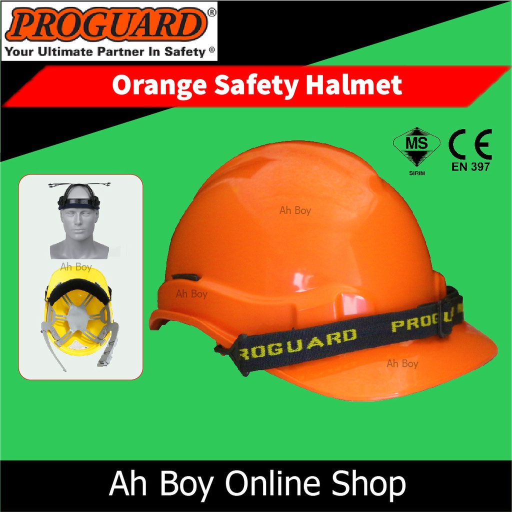 Proguard Industrial Safety Helmet (Sirim Certified) / Yellow White ...