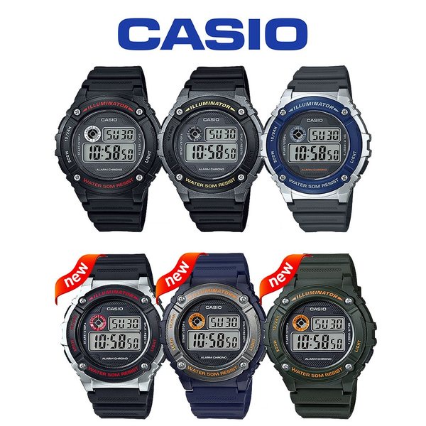 CASIO DIGITAL MEN'S WATCH W-216H-1BVDF | Shopee Malaysia