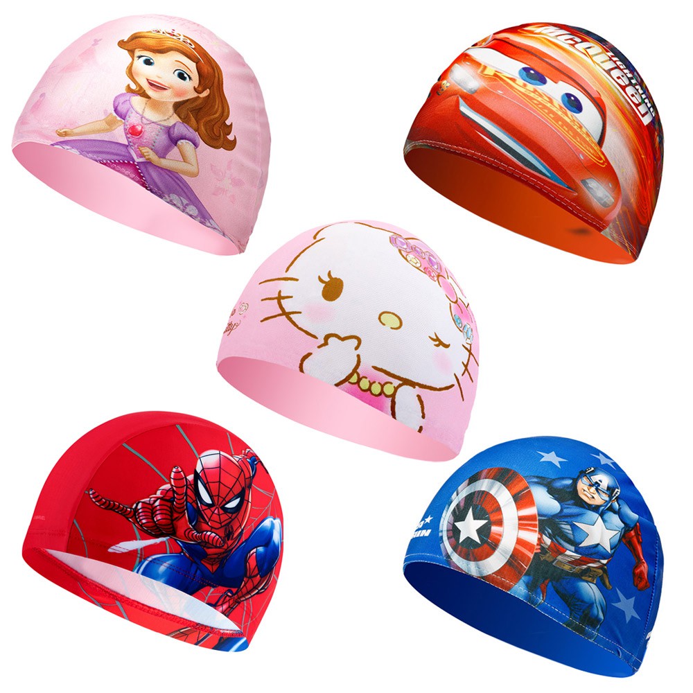 Cartoon Printed Swimming Cap Hellokitty Hello Kitty Captain America ...