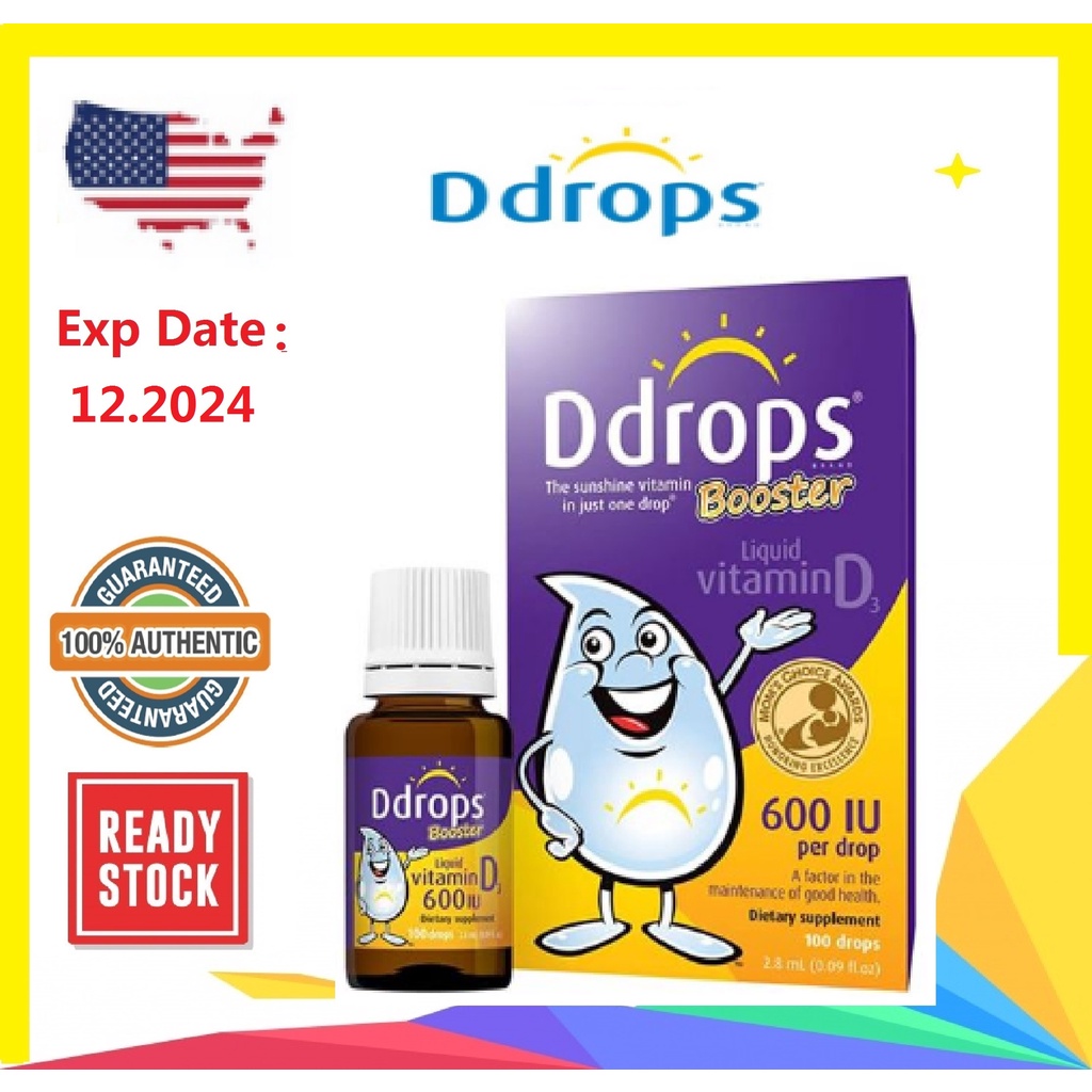 Baby Ddrops® Booster 600 IU 100 Drops | Shopee Malaysia