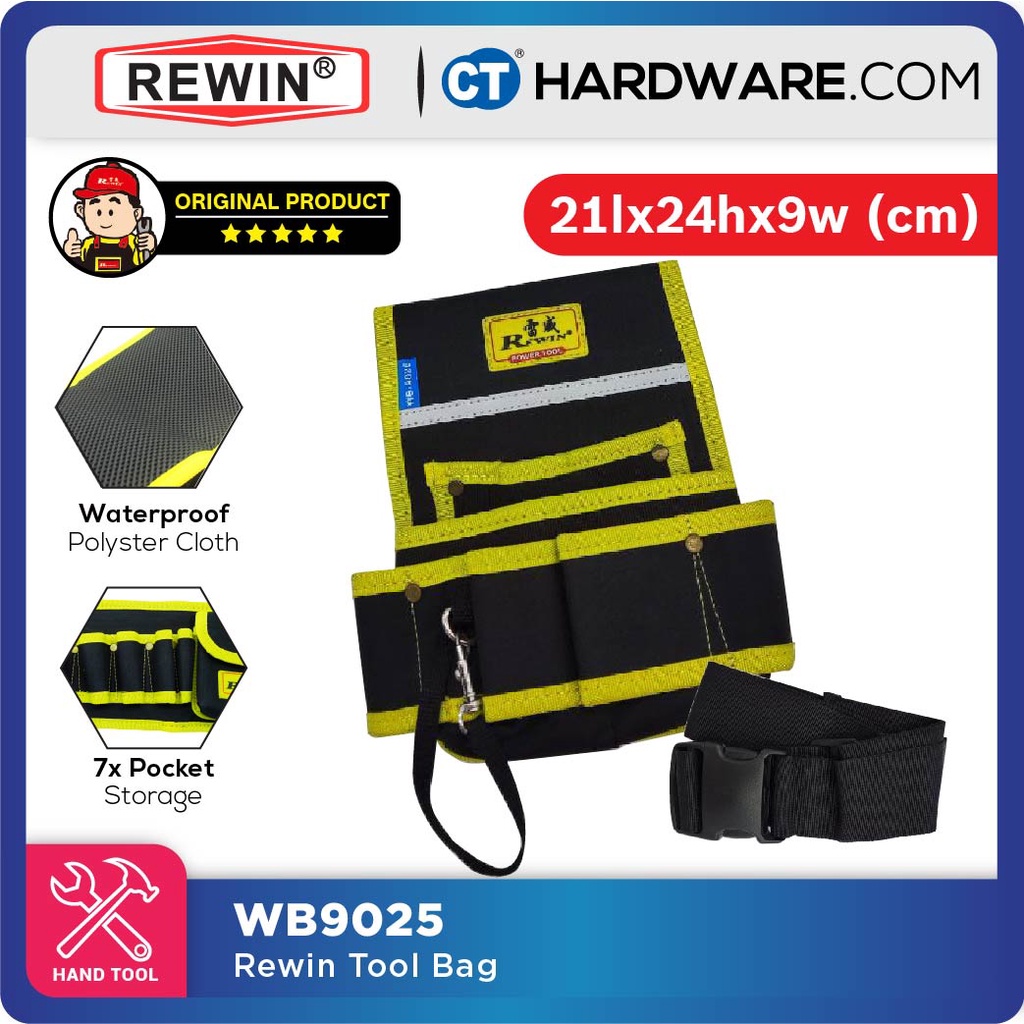 REWIN WB9025 TOOL POUCH ( 21 x 9 x 24 CM ) | Shopee Malaysia