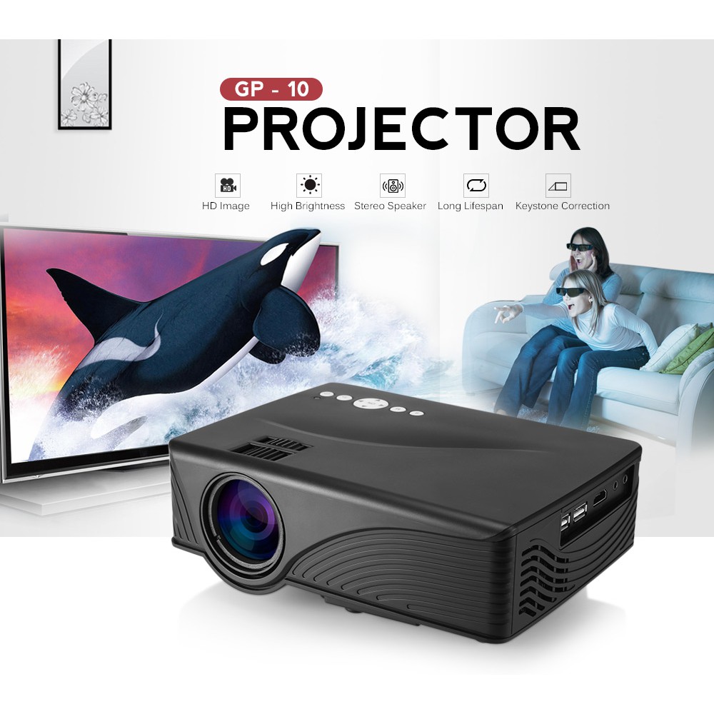 Portable Movie Cinema Multimedia Video Presentation Projector 2000 ...